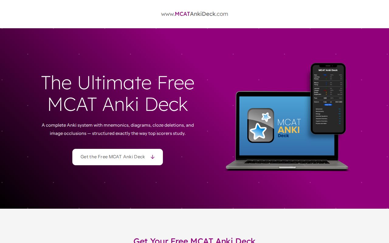 MCAT Anki Deck
